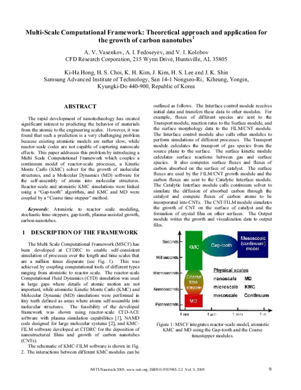 (PDF) Multi-Scale Computational Framework: Theoretical approach and application for the growth ...