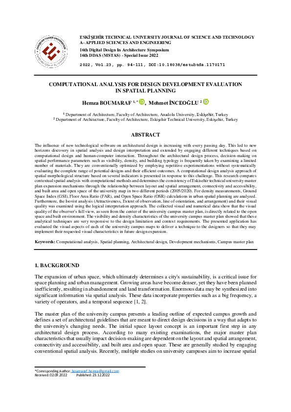 Pdf Computational Analysis For Design Development Evaluation In