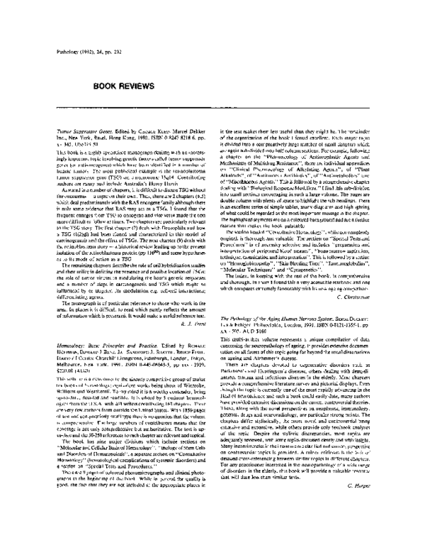 (PDF) The pathology of the aging human nervous system