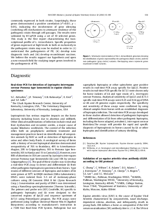 (PDF) Validation of an equine arteritis virus antibody cELISA according ...
