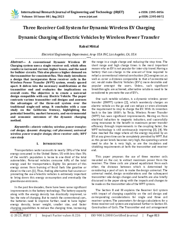 (PDF) Three Receiver Coil System for Dynamic Wireless EV Charging ...