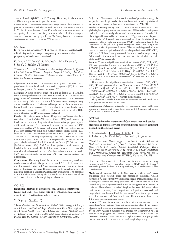 (PDF) OC19.04: Minimally invasive treatment of Caesarean scar and ...