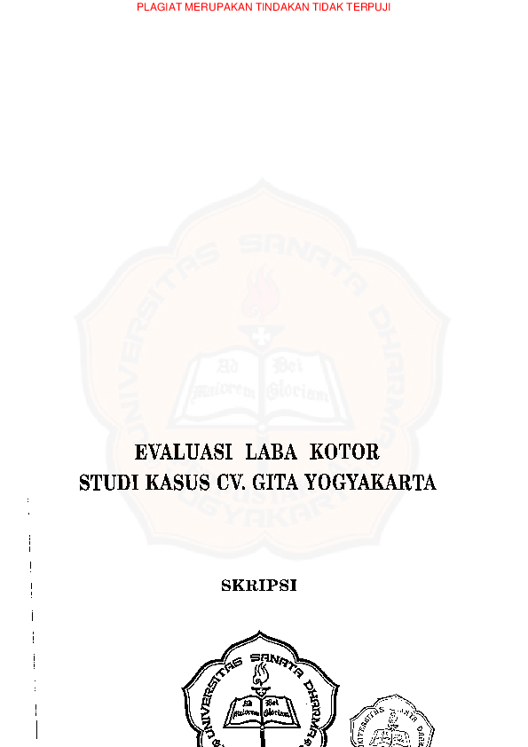 (PDF) Evaluasi laba kotor : Studi kasus CV. Gita Yogyakarta | Ery Himawan - Academia.edu