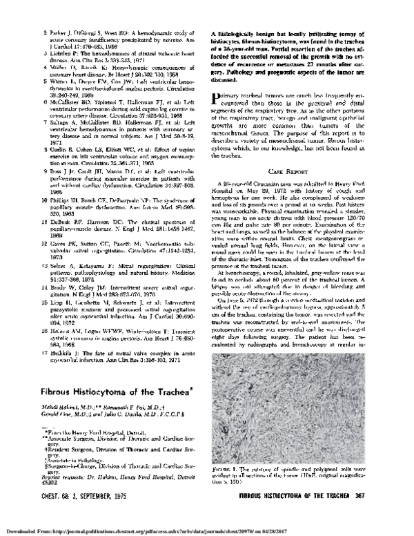 (PDF) Fibrous Histiocytoma of the Trachea | robert sandstrom - Academia.edu