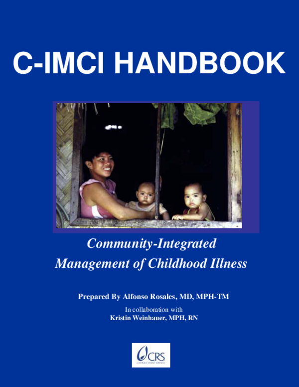 (PDF) C-IMCI HANDBOOK Community-Integrated Management of Childhood Illness