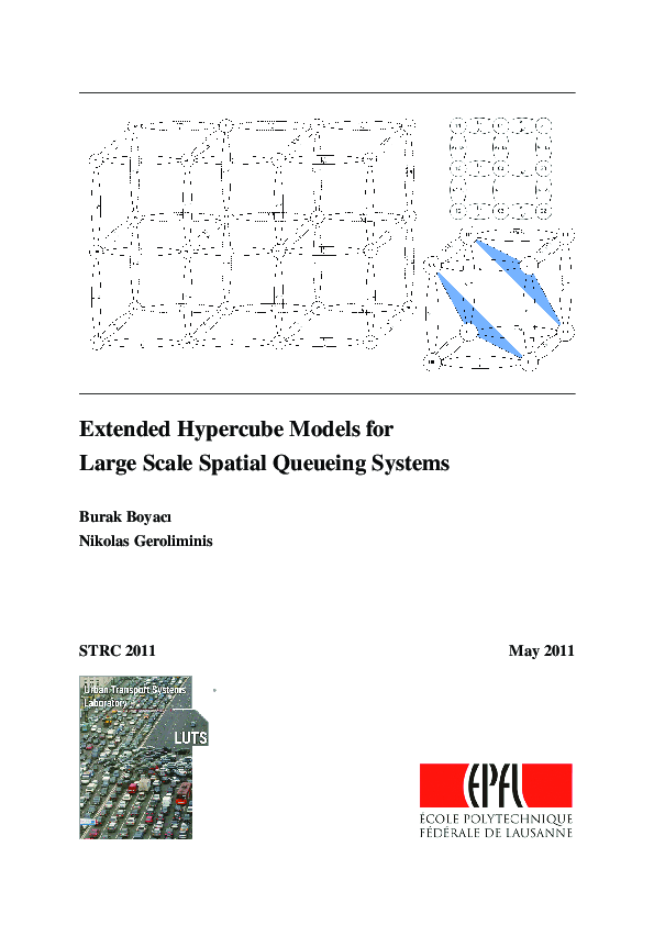 (PDF) Extended Hypercube Models for Large-Scale Spatial Queueing Systems