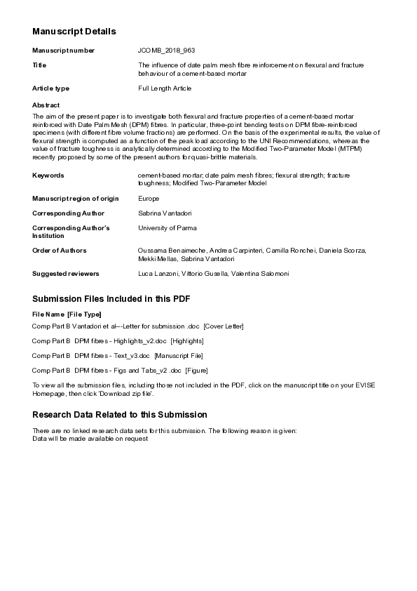 (PDF) The influence of date palm mesh fibre reinforcement on flexural ...