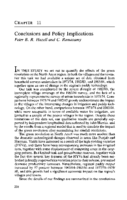 (PDF) Conclusion and policy implications