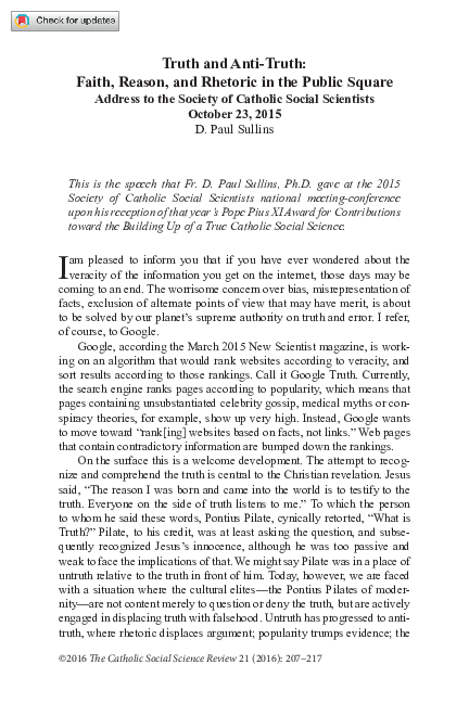 (PDF) Truth and Anti-Truth