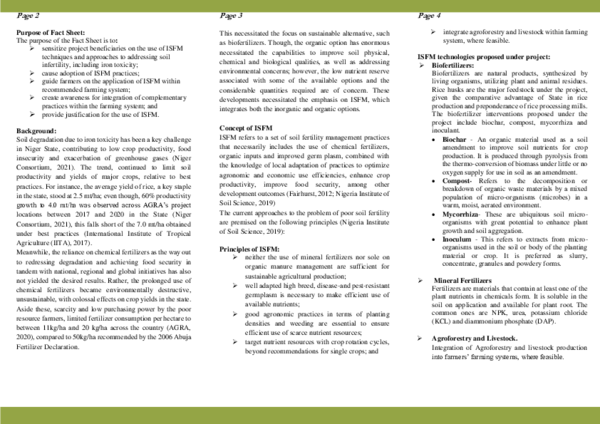 (PDF) ISFM Factsheet