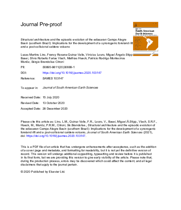 (PDF) Structural architecture and the episodic evolution of the ...