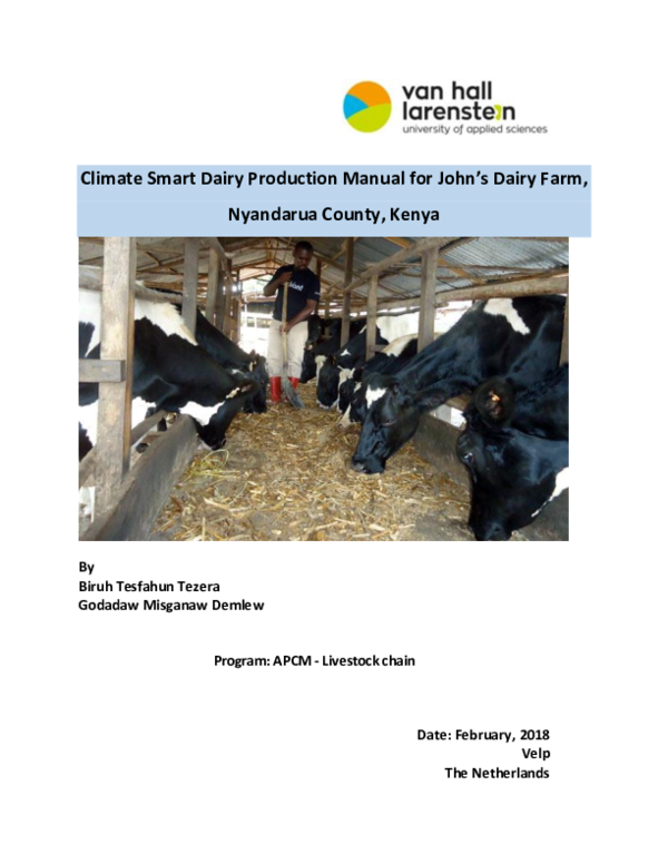 (PDF) Diary production manual