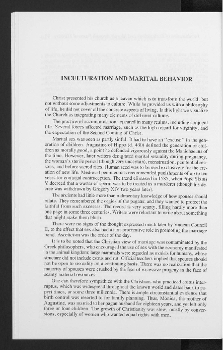 (PDF) Inculturation and Marital Behavior
