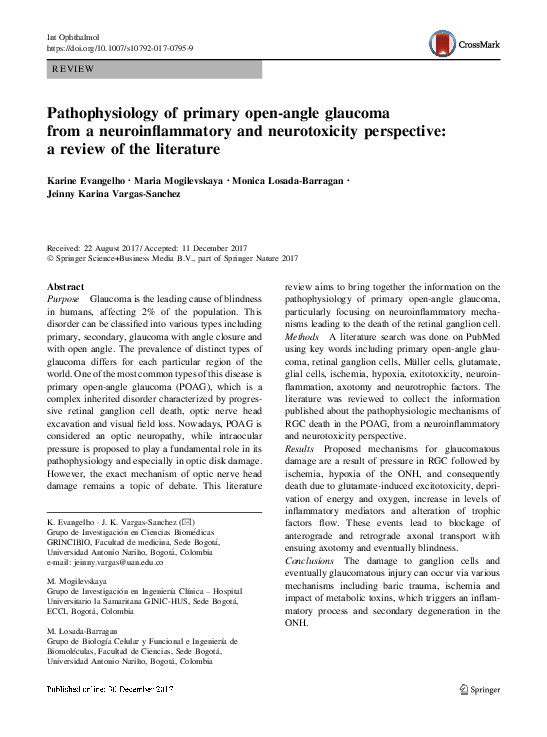 (PDF) Pathophysiology of primary open-angle glaucoma from a neuroinflammatory and neurotoxicity ...