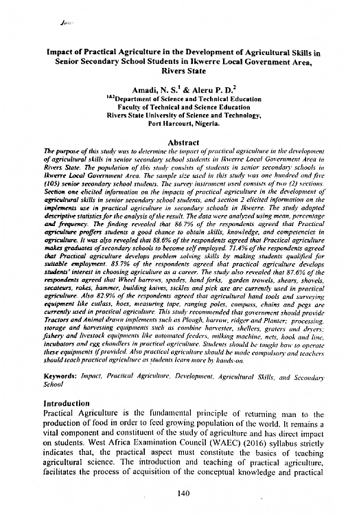 (PDF) Impact of Practical Agriculture in the Development of ...