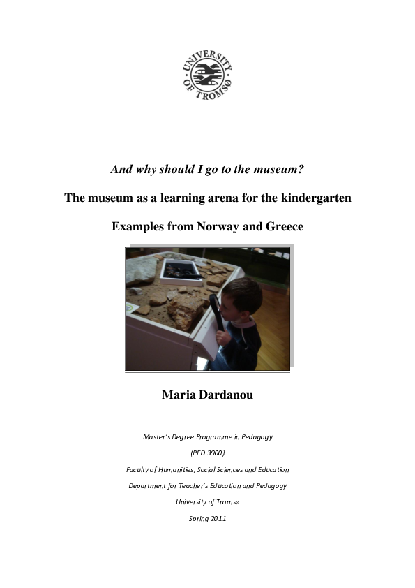 (PDF) And why should I go to the museum?: the museum as a learning ...