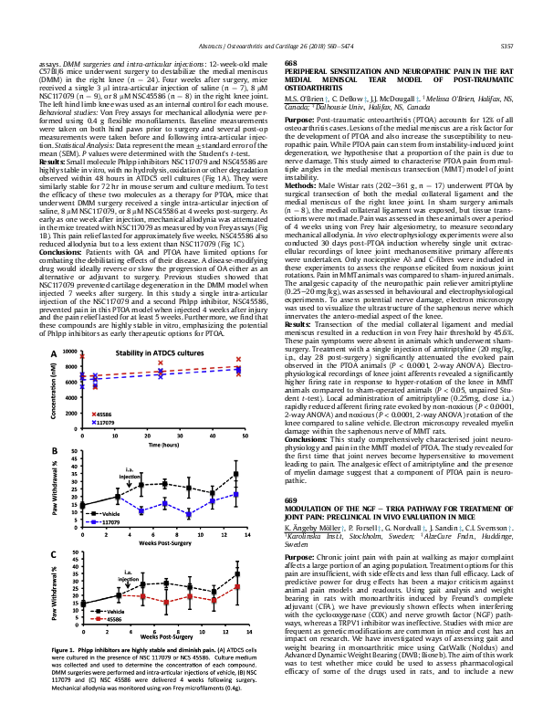 (PDF) Modulation of the NGF – TRKA pathway for treatment of joint pain ...