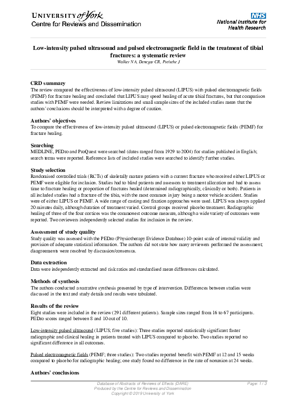 (PDF) Low-intensity pulsed ultrasound and pulsed electromagnetic field ...
