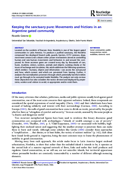 (PDF) Keeping the sanctuary pure: Movements and frictions in an ...