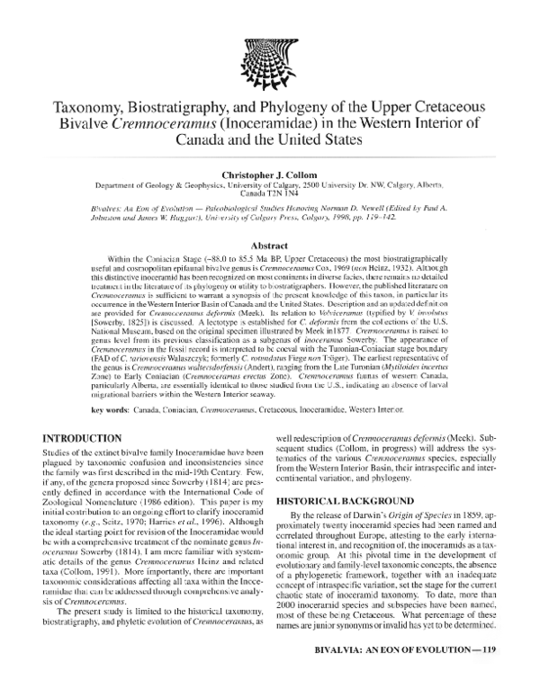 (PDF) Taxonomy, biostratigraphy, and phylogeny of the Upper Cretaceous ...