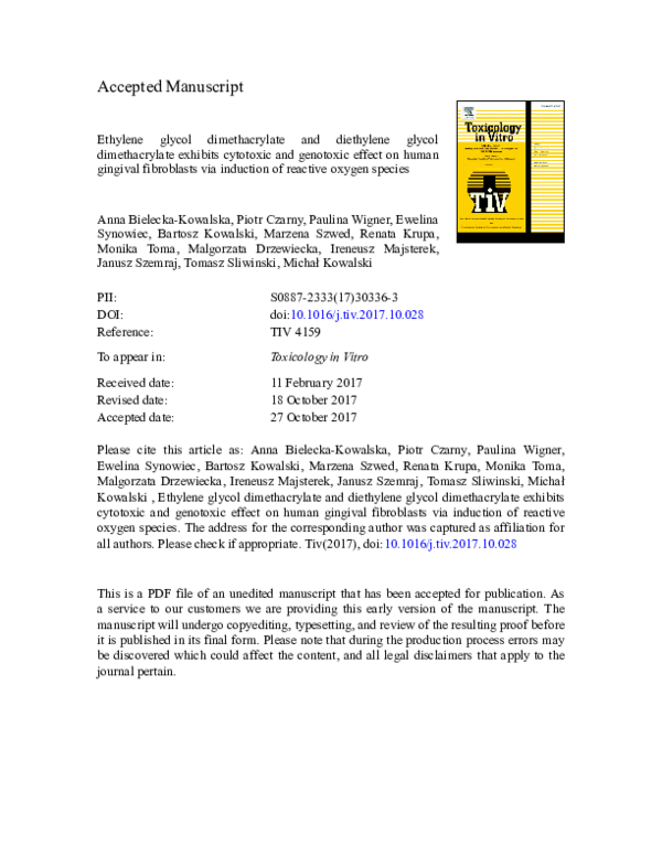 (PDF) Ethylene glycol dimethacrylate and diethylene glycol ...