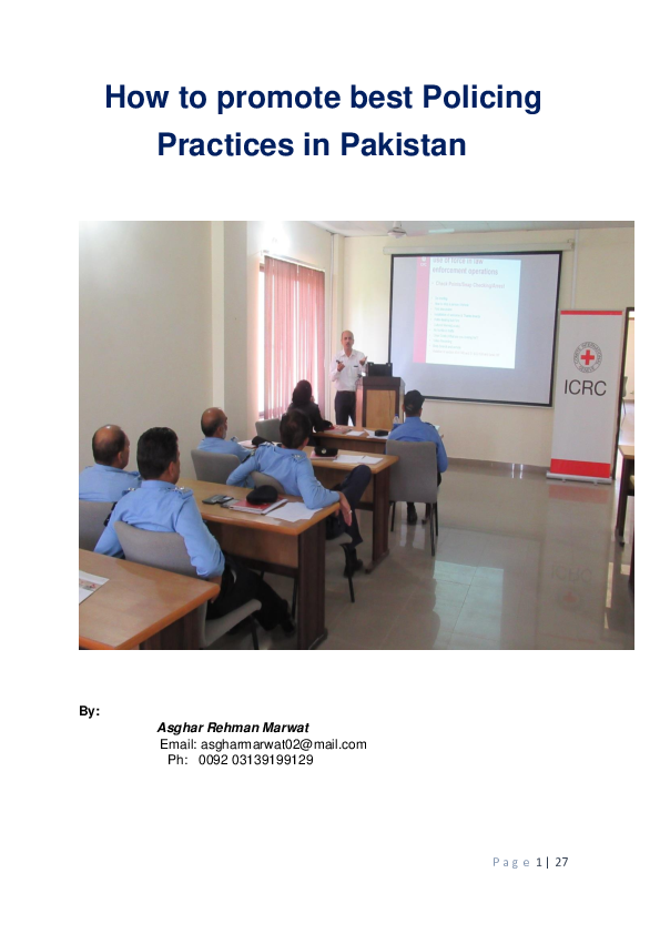 (PDF) Professional Policing Under International Humanitarian and Human ...