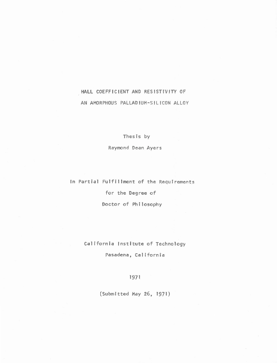 (PDF) Hall coefficient and resistivity of an amorphous palladium ...
