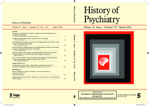 (PDF) Psychiatric Epidemiology in historical perspective