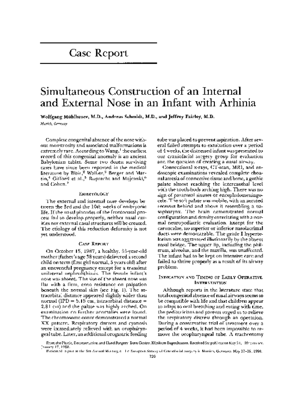 (PDF) Simultaneous Construction of an Internal and External Nose in an ...