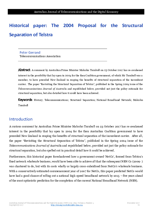 (PDF) 2004 Structural Separation