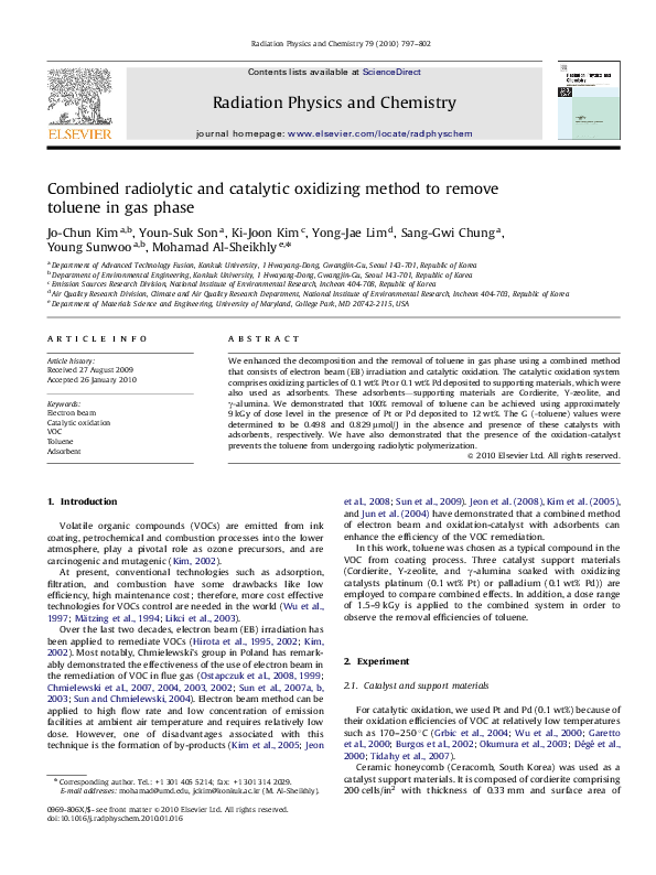 (PDF) Combined radiolytic and catalytic oxidizing method to remove ...