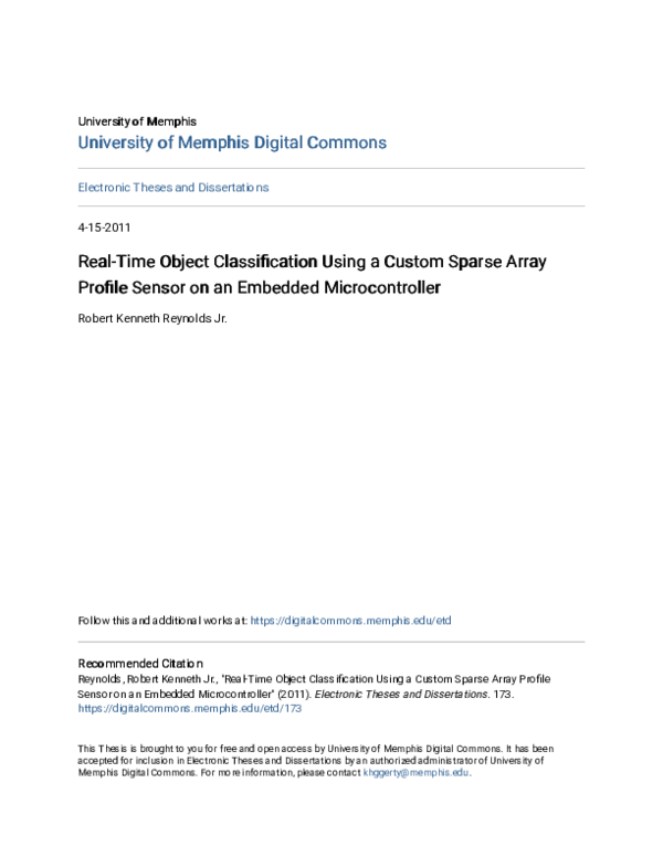 (PDF) Real-Time Object Classification Using a Custom Sparse Array ...
