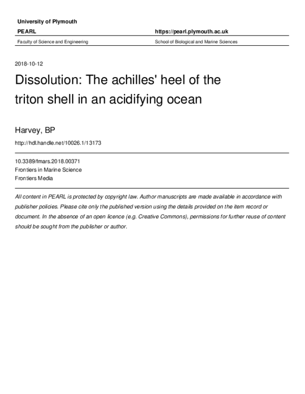 (PDF) Dissolution: The Achilles’ Heel of the Triton Shell in an ...