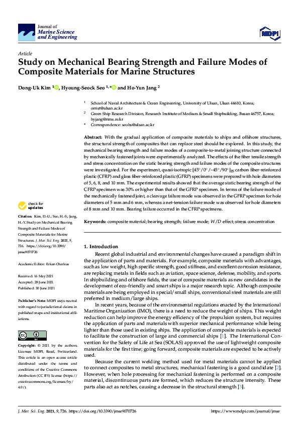 (PDF) Study on Mechanical Bearing Strength and Failure Modes of ...