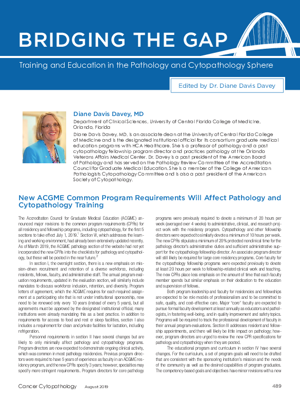 (PDF) New ACGME common program requirements will affect pathology and ...