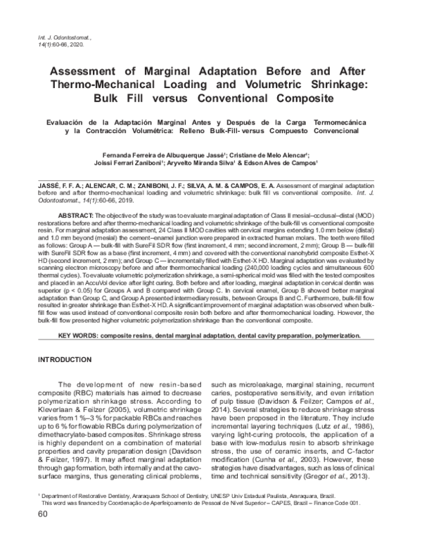 (PDF) Assessment of Marginal Adaptation Before and After Thermo ...