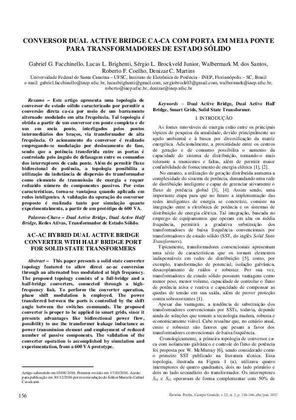 Pdf Ac Ac Hybrid Dual Active Bridge Converter With Half Bridge Port For Solid State Transformers