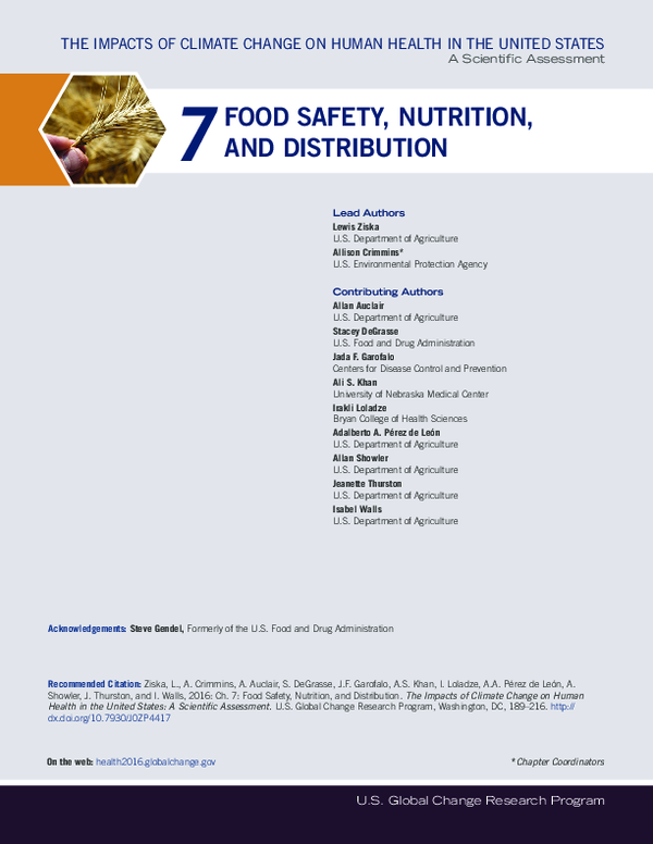 (PDF) Ch. 7: Food Safety, Nutrition, and Distribution. The Impacts of ...