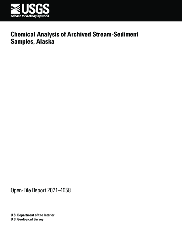 (PDF) Chemical analysis of archived stream-sediment samples, Alaska