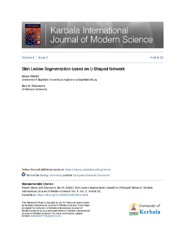 Pdf U Net Based Models For Automated Skin Lesion Segmentation
