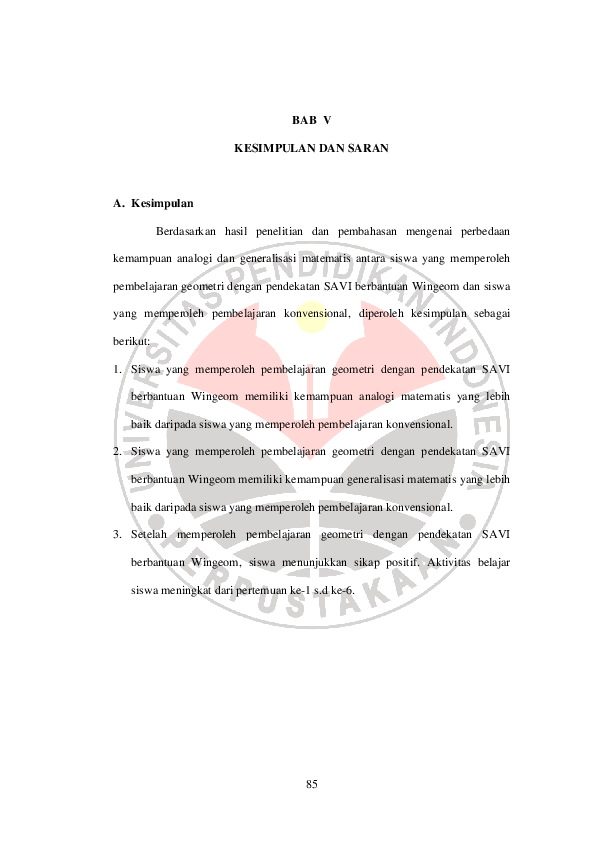 (PDF) Pembelajaran Geometri Dengan Pendekatan Savi Berbantuan Wingeom Untuk Meningkatkan ...