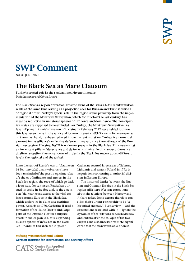 (PDF) The Black Sea as Mare Clausum