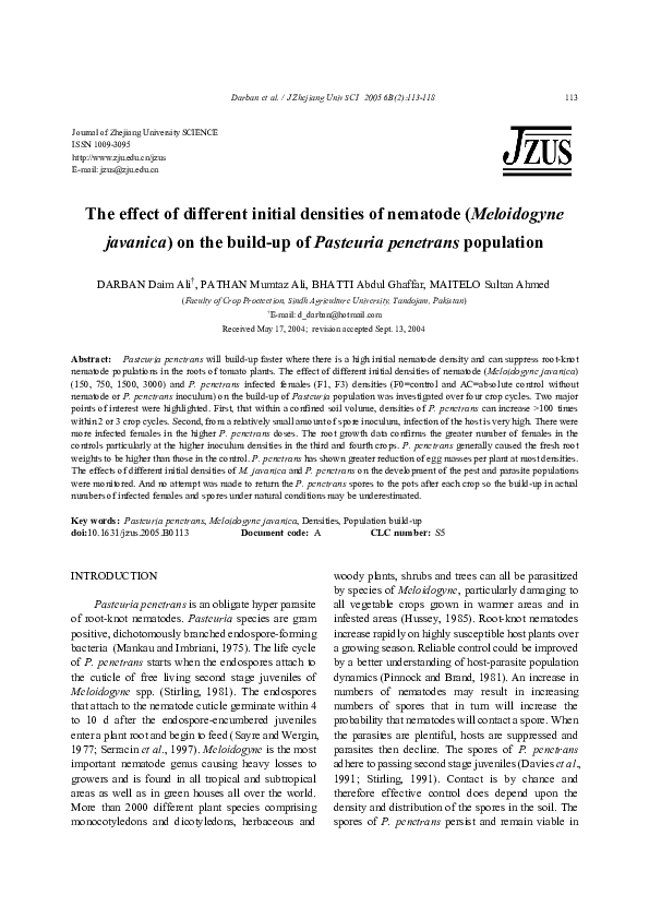 (PDF) The effect of different initial densities of nematode ...