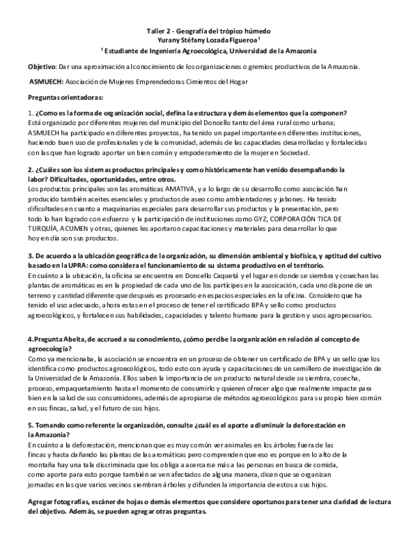 (PDF) Taller 2 -Geografía del trópico húmedo
