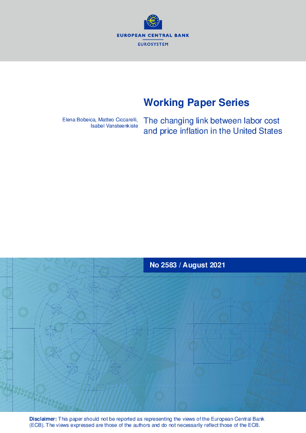 (PDF) The Changing Link between Labor Cost and Price Inflation in the ...
