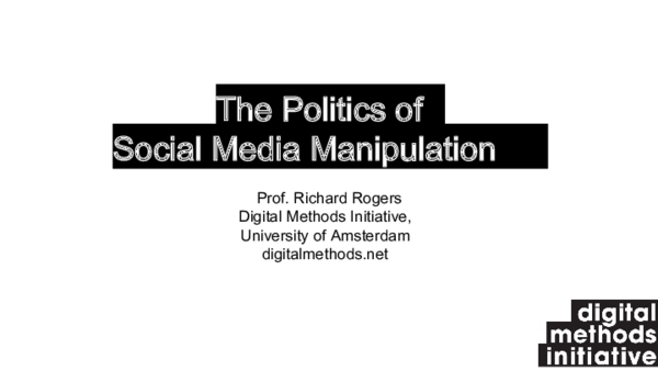 (PDF) The politics of social media manipulation