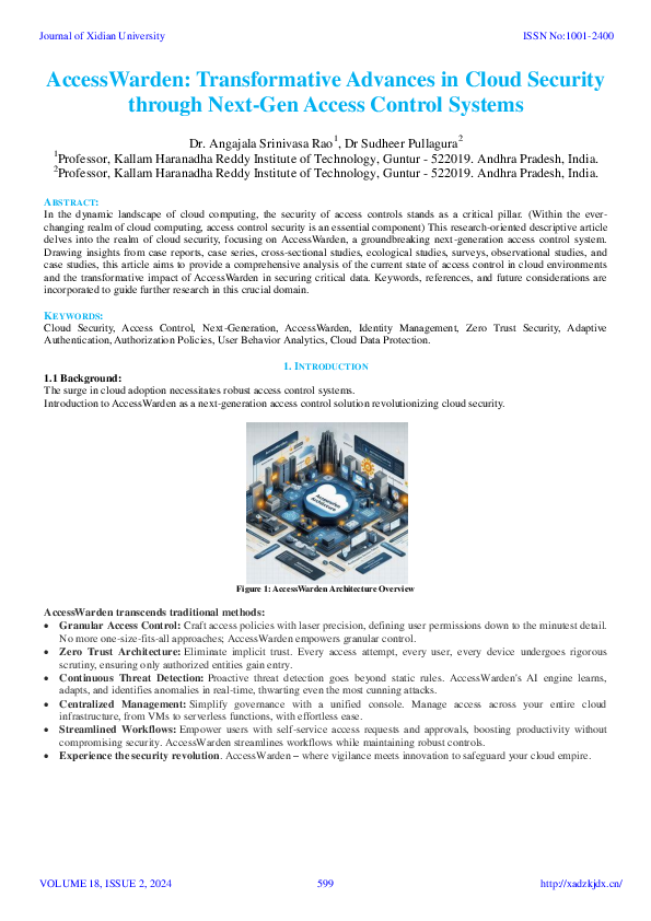 (PDF) AccessWarden: Transformative Advances in Cloud Security through Next-Gen Access Control ...