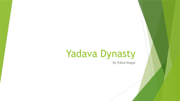 (PPT) Yadava dynasty