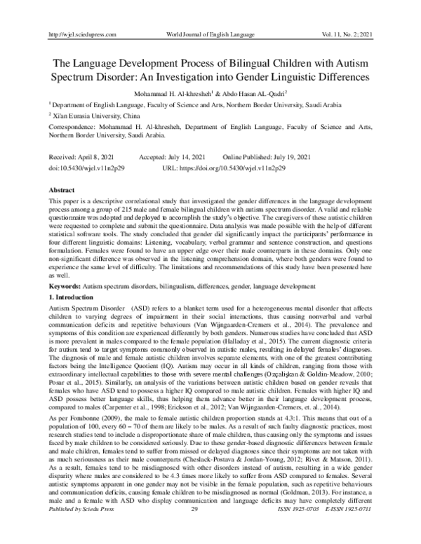 (PDF) The Language Development Process of Bilingual Children with ...