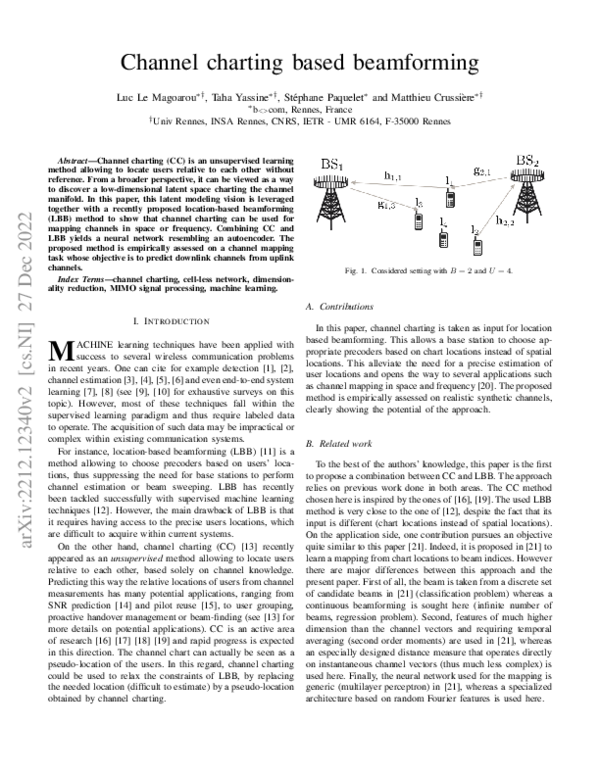 (PDF) Channel charting based beamforming